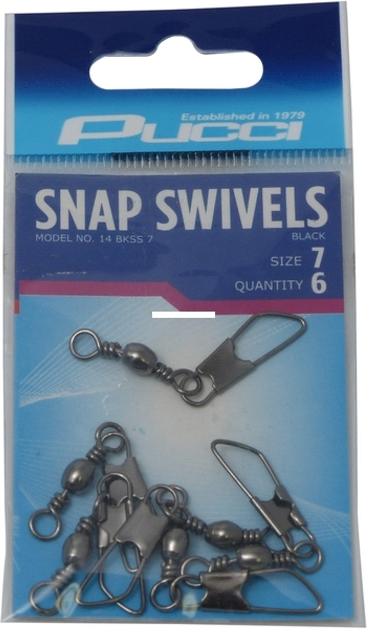 Pucci 14-BKSS-7-6PK Snap Swivel – Pucci | OmcGear