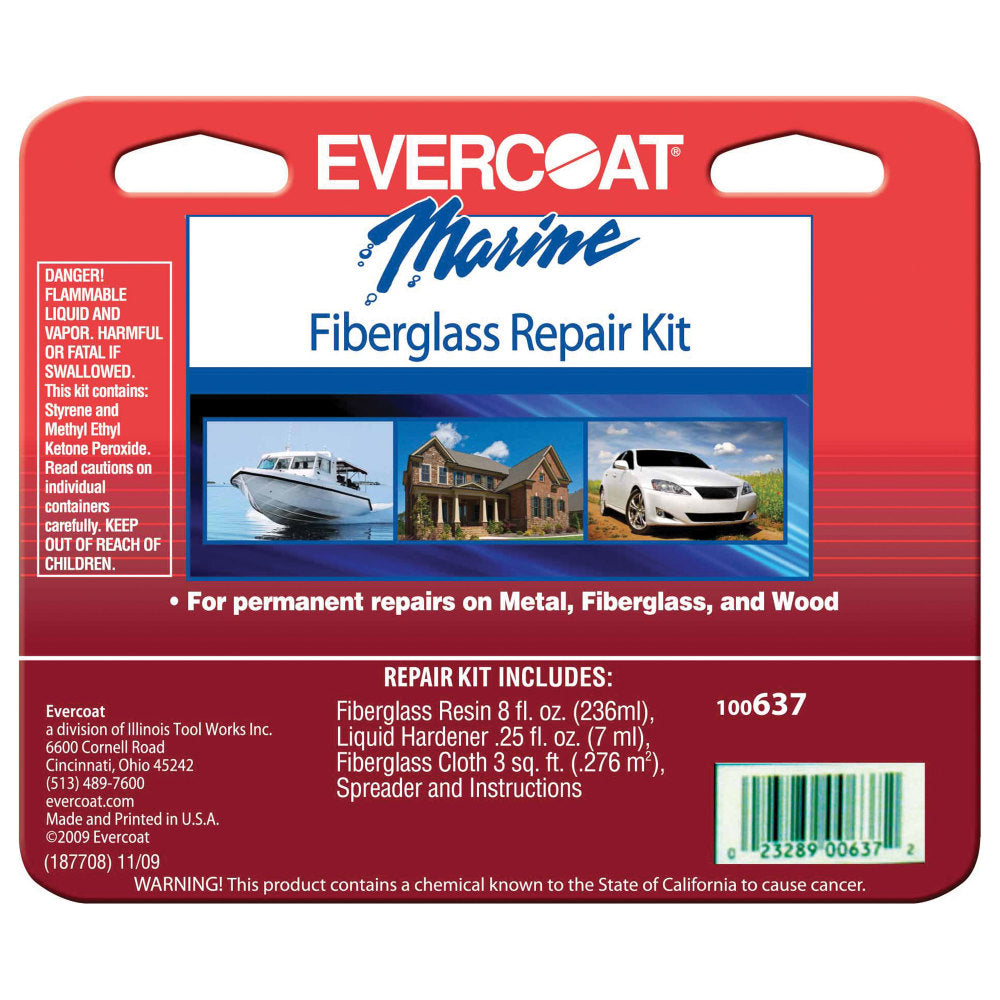 Evercoat Polyester Fiberglass Repair Kit - Half Pint Resin – OmcGear