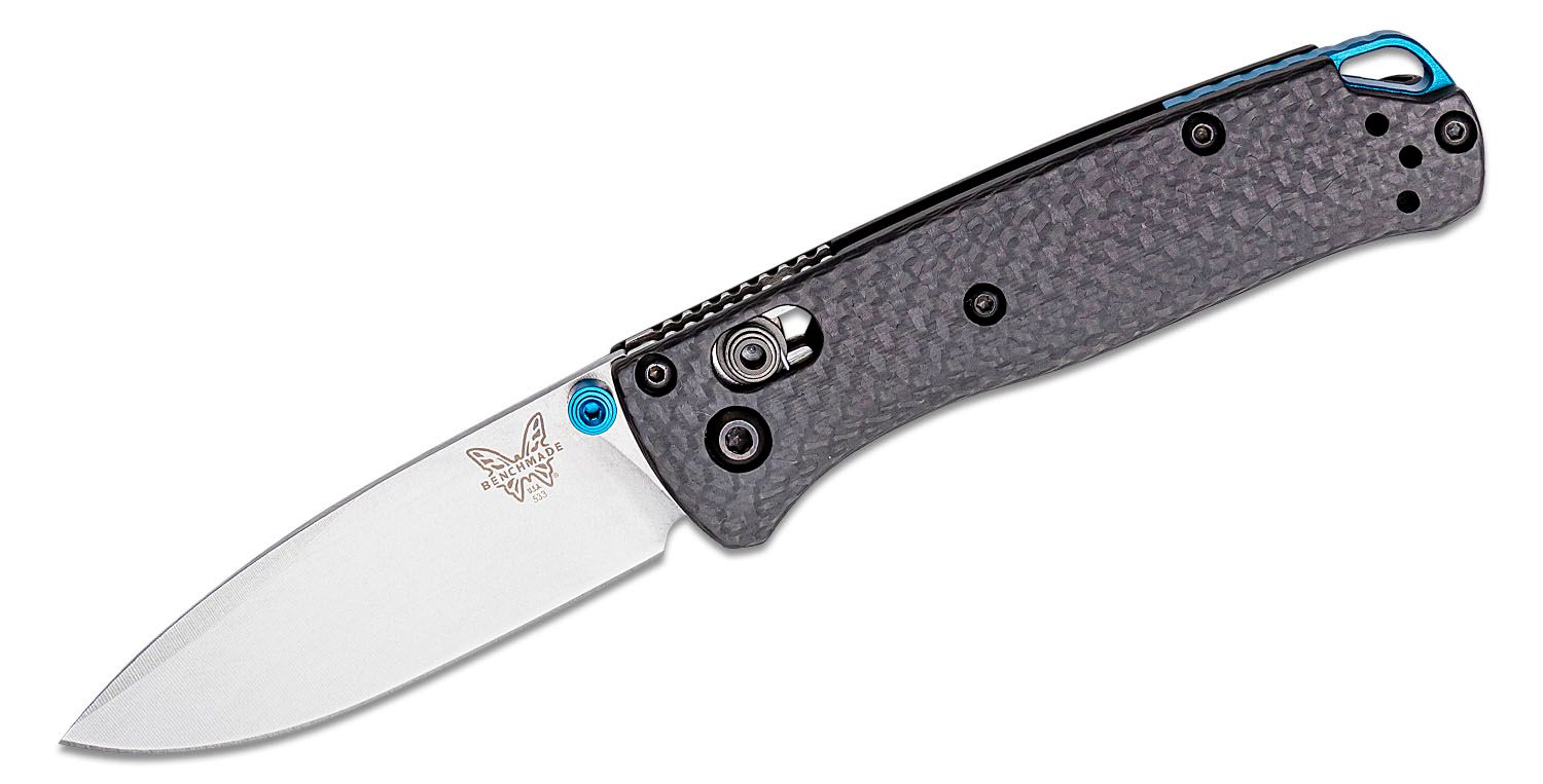 Benchmade Mini Bugout Axis Drop Point Folding Knife Carbon Fiber | OMC Gear