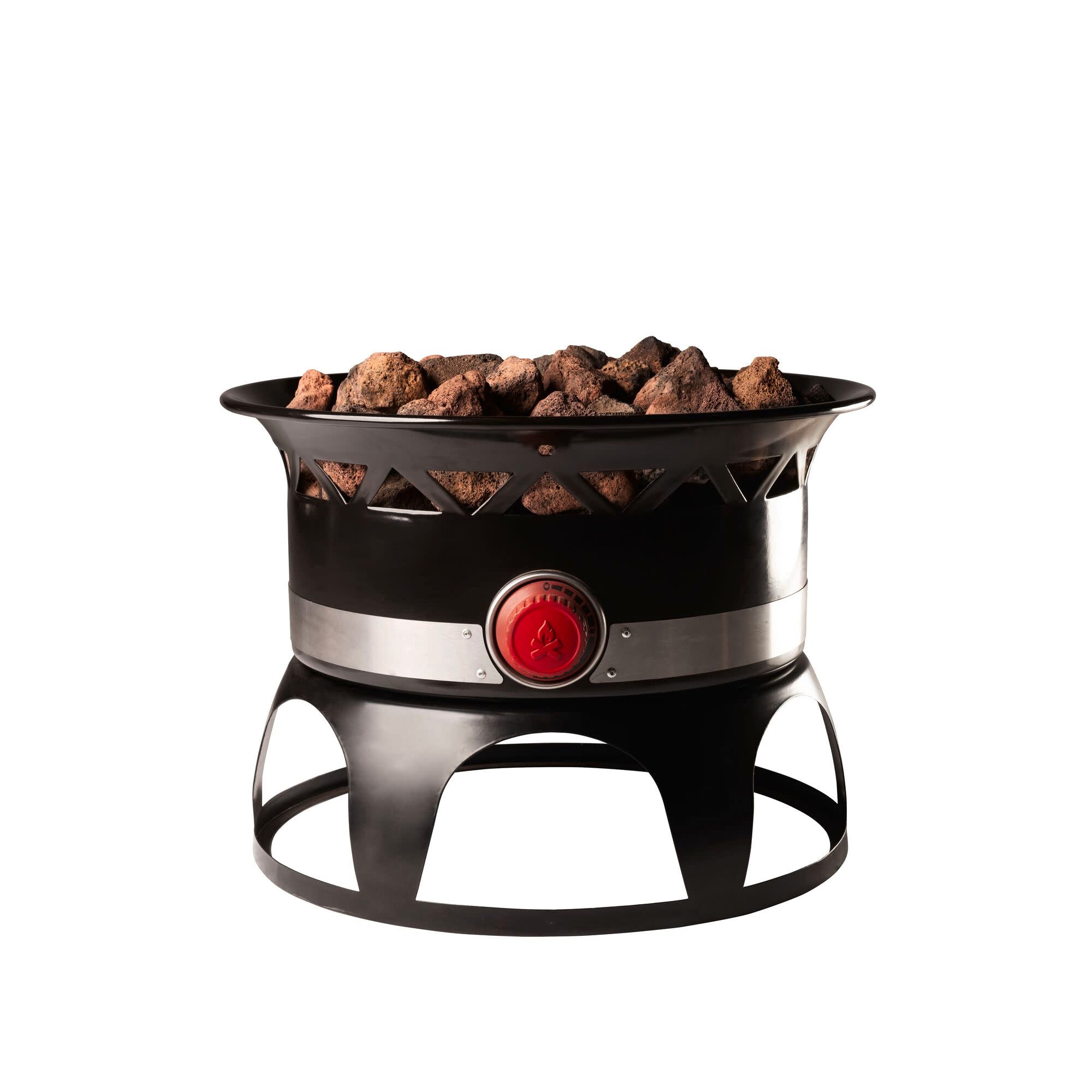 Camp Chef Redwood 18 in. Outdoor Liquid Propane Fire Pit with Lava ...