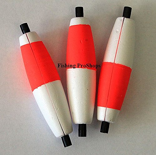 Comal 3" Red & White Cigar Slotted Foam Floats - 3 Pk – OmcGear